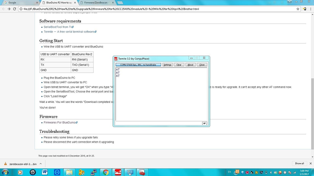 Firmware update issue............? - Arduino - April Brother